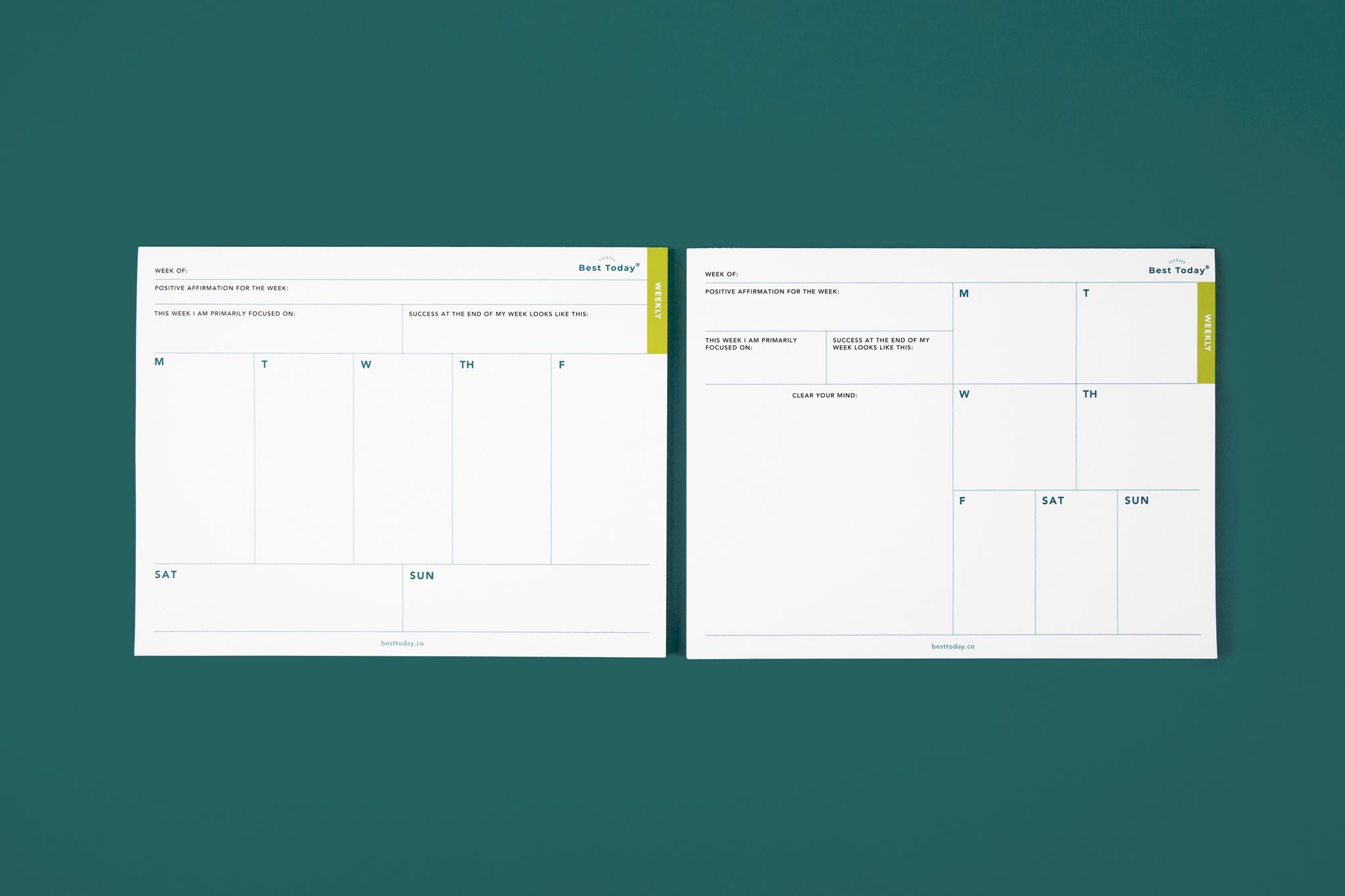 Weekly Preview Planning Pads – The Best Today Brand