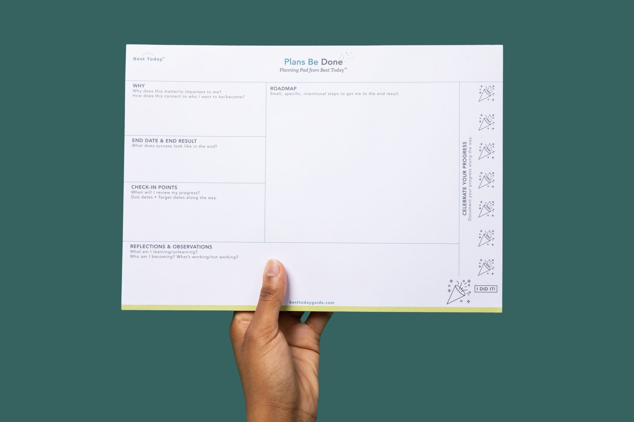 Plans Be Done™ Planning Pad – The Best Today Brand
